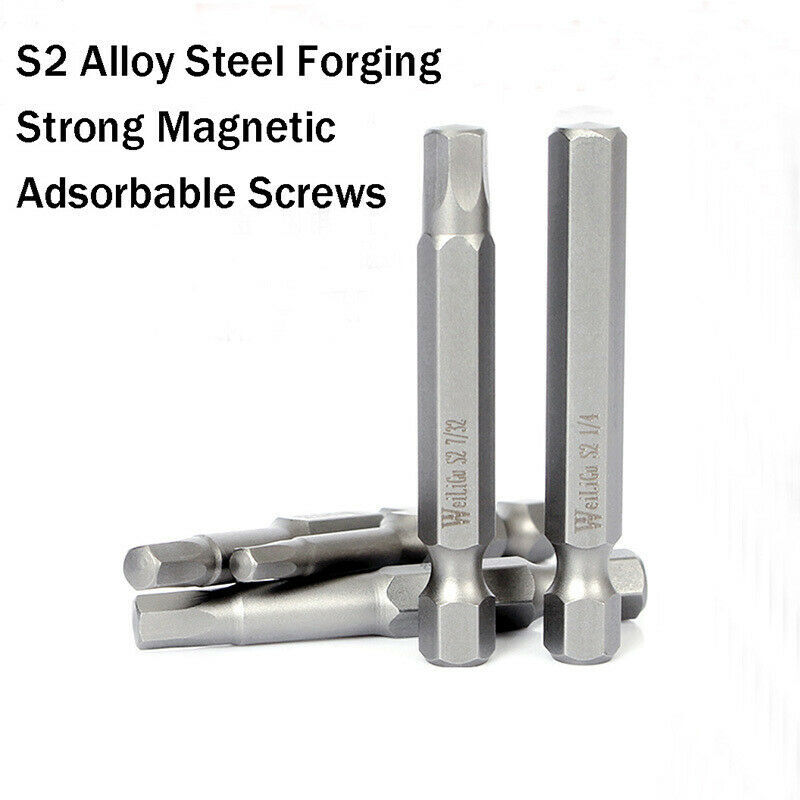 1/4" Hex Key Allen Bit Set Quick Change Connect Impact Driver Power ...