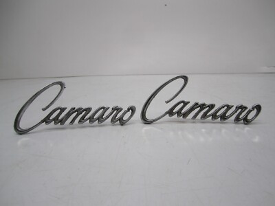 2 OEM 1968 1969 Chevrolet Chevy Camaro #3916660 Front Fender Script ...