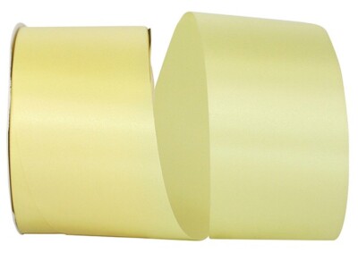 Florist Ribbons: 2.5" x 50 yards --- Satin Acetate Ribbon --- Maize ...