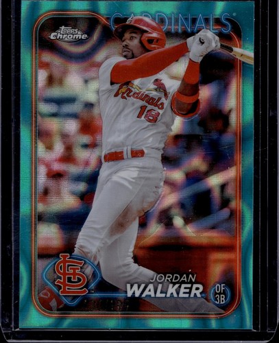 2024 Topps Chrome - Aqua Lava Refractor #212 Jordan Walker /199 for ...