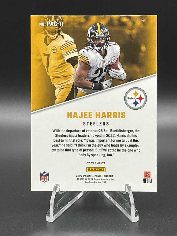 2022 Panini Zenith Pacific Najee Harris Pittsburgh Steelers PAC-11 | eBay