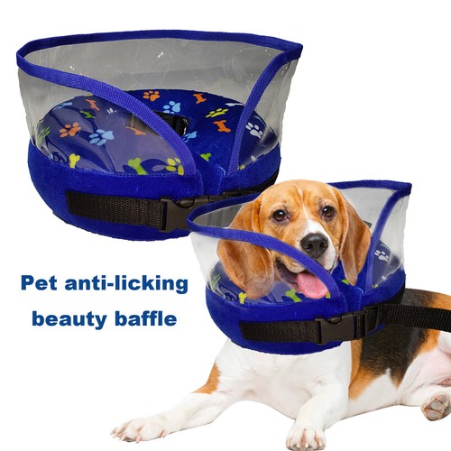 Transparent Collar Dog Recovery Adjustable Cone for Dogs Cats Soft ...