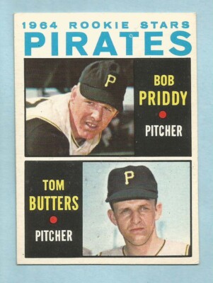 1964 Topps Baseball Bob Priddy Tom Butters #74 Pittsburgh Pirates ...