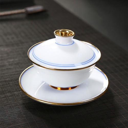 fat mutton porcelain tea set glass pitcher ceramic gaiwan matching tea ...