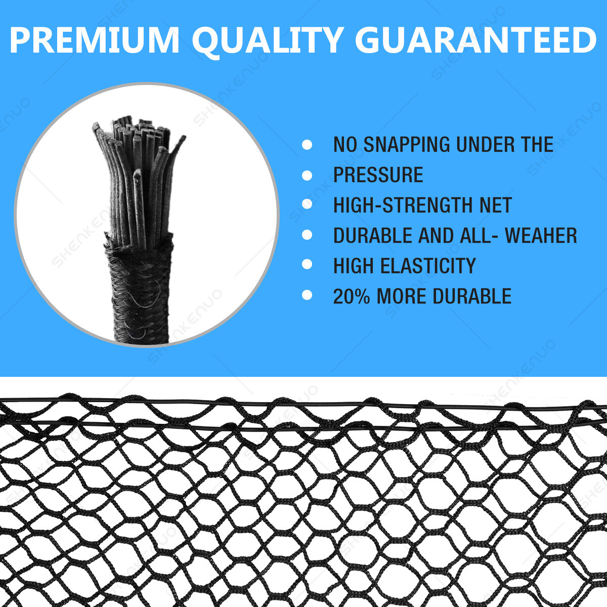 Nylon Envelope Vertical Style Web Trunk Cargo Net for FORD MUSTANG 1994 ...