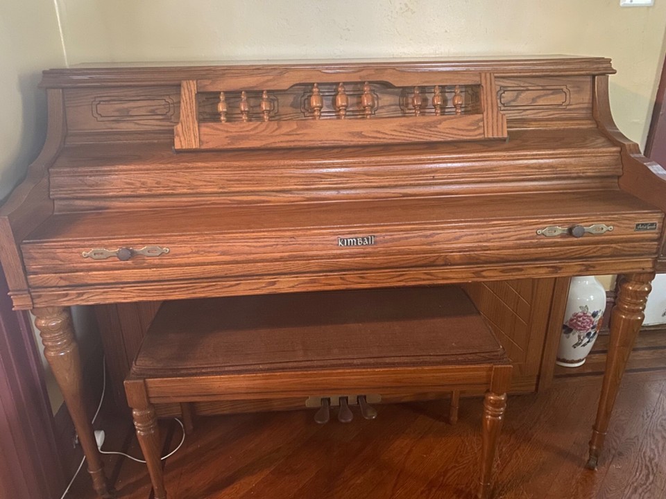 upright piano used Kimball Artist Console | eBay