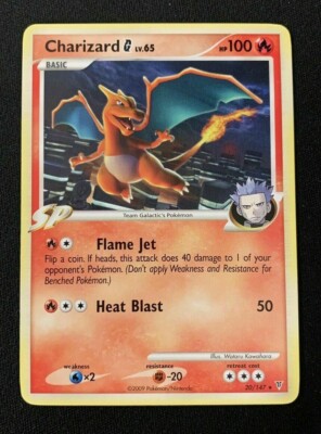 Charizard G Lv 65 Pokemon 20/147 Supreme Victors Team Galactic Non Holo ...