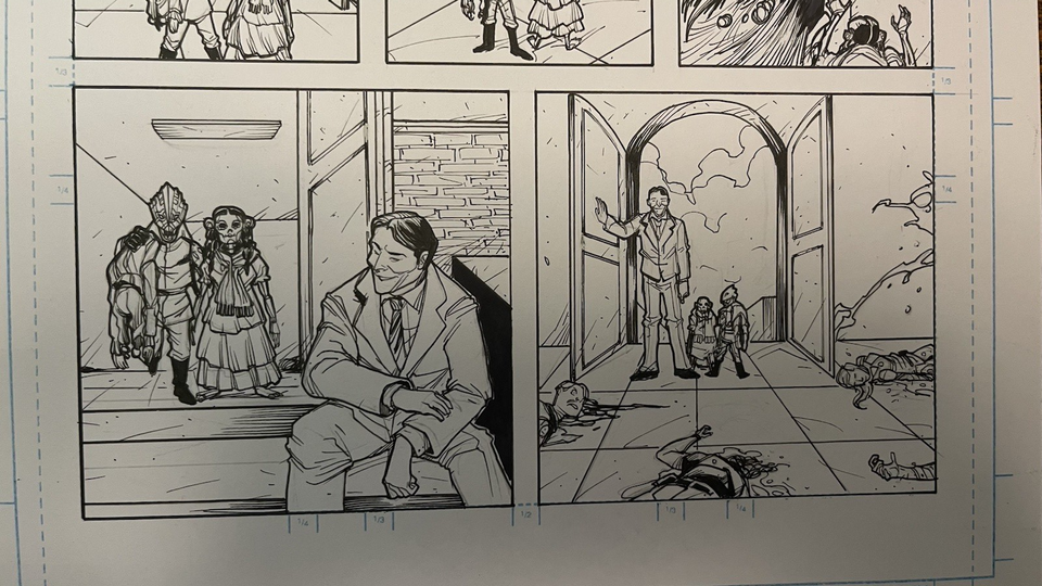 ORIGINAL COMIC ART~ MARCO CARRIILLO~ HAND DRAWN ~ PUPPET MASTER ISSUE ...
