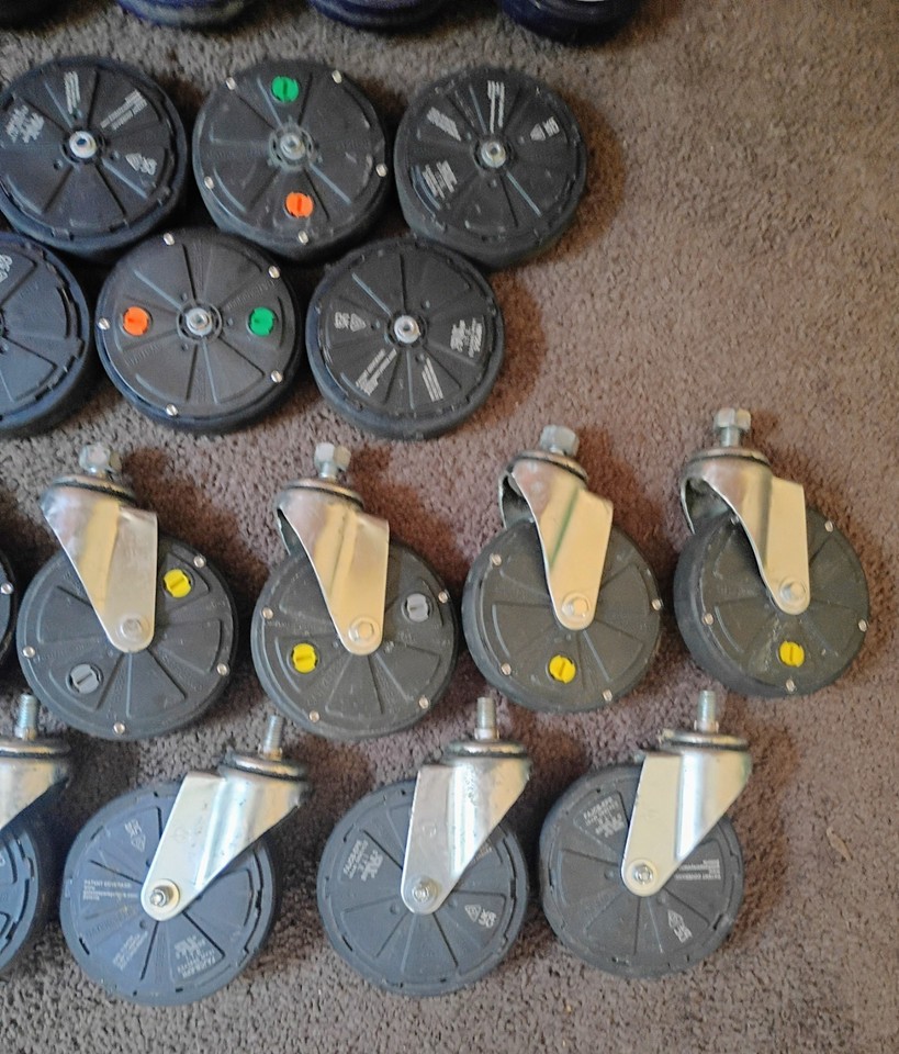 (23)Gatekeeper Systems W-9470A 5" Shopping Cart Smart Wheel,(6) Castor ...