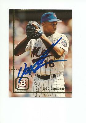 DWIGHT DOC GOODEN Autographed Signed 1994 Bowman card New York Mets COA ...