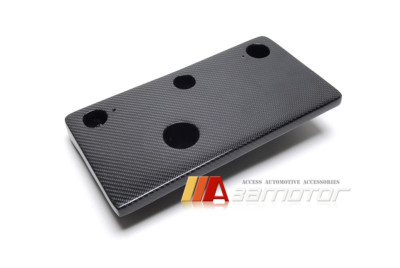 Carbon Fiber Front Number License Plate Bracket fits Mitsubishi ...