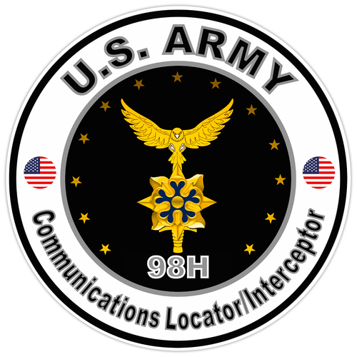 US Army Communications Locator/Interceptor Bumper Sticker Military ...