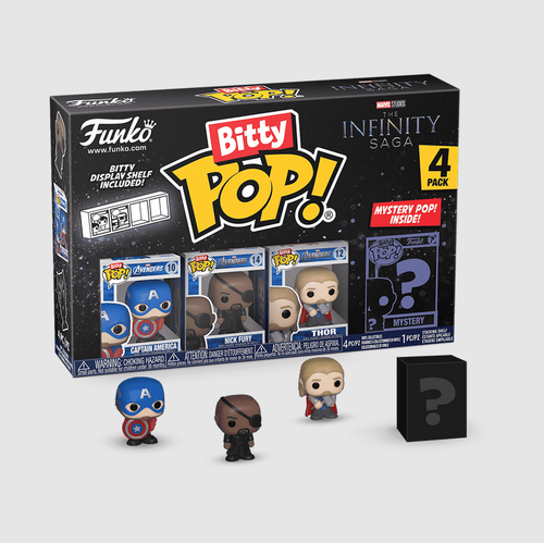 Avengers Bitty Funko POP Figurine Captain America Nick Fury Thor ...