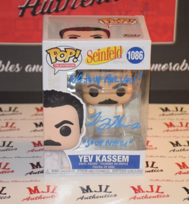 LARRY THOMAS SIGNED/AUTOGRAPHED YEV "SOUP NAZI" KASSEM 1086 FUNKO POP W ...