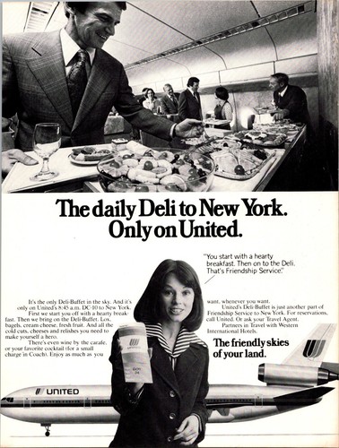 1970s • UNITED AIRLINES print ad • 1975 advertisement ADS.08 | eBay