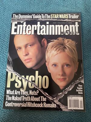 Vince Vaughn Entertainment Weekly Magazine #461 December 4, 1998 Anne ...