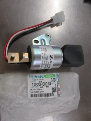 Genuine Kubota Fuel Shut off Woodward Solenoid 17520-60013 1756es Sa ...