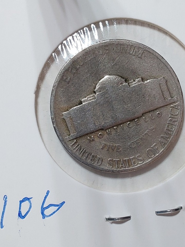 Rare 1946 Jefferson Nickel Post War Coin Error- Lettering On Rim No ...