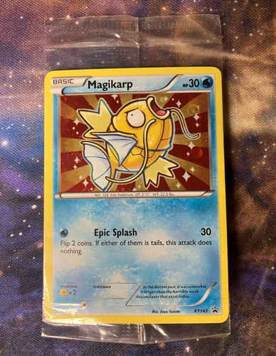 Pokémon TCG Magikarp XY 143 Holo Black Star Promo Target Shiny Sealed ...