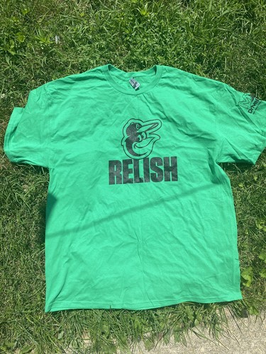 2024 Baltimore Orioles ~ Relish Hot Dog Race T-Shirt ~ Size XL SGA 5/27 ...