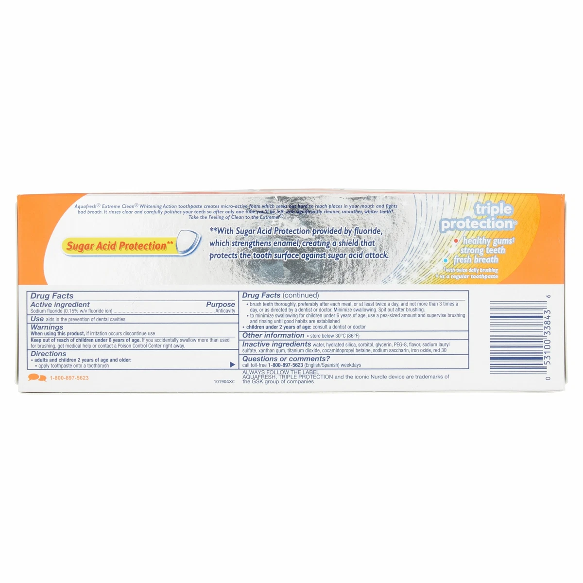 Aquafresh Toothpaste Ingredients