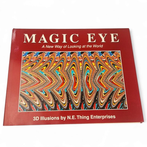 MAGIC EYE Book 3D Optical Illusions Vintage 1993 Hardcover Dustcover | eBay