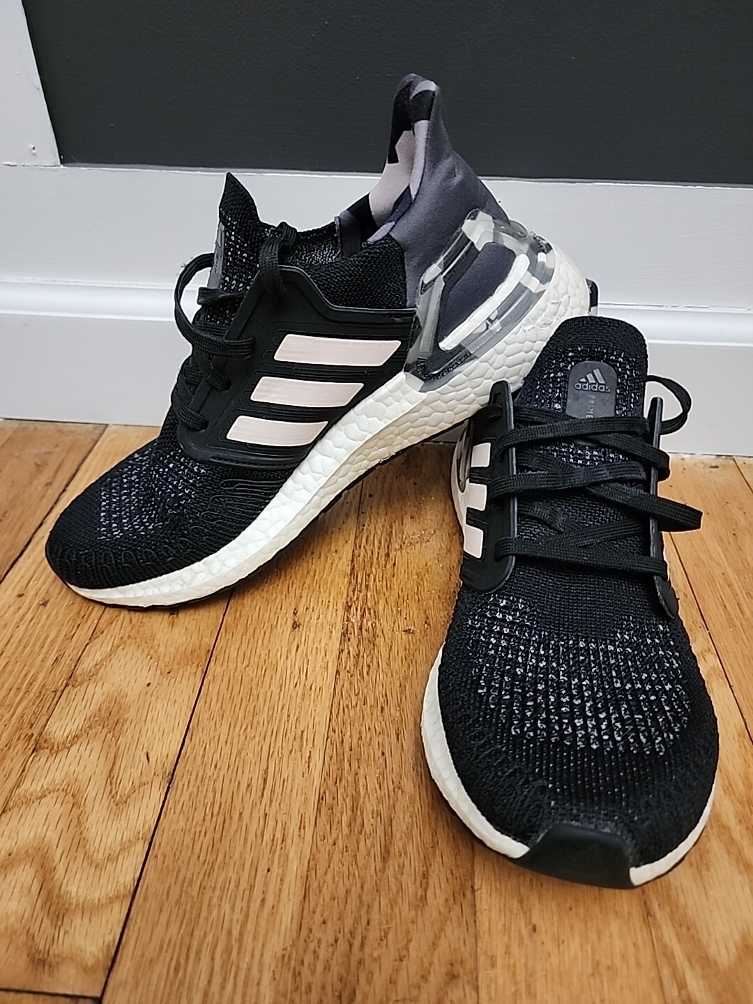 Adidas Ultraboost 20 White Black Light Pink Womens Si… - Gem
