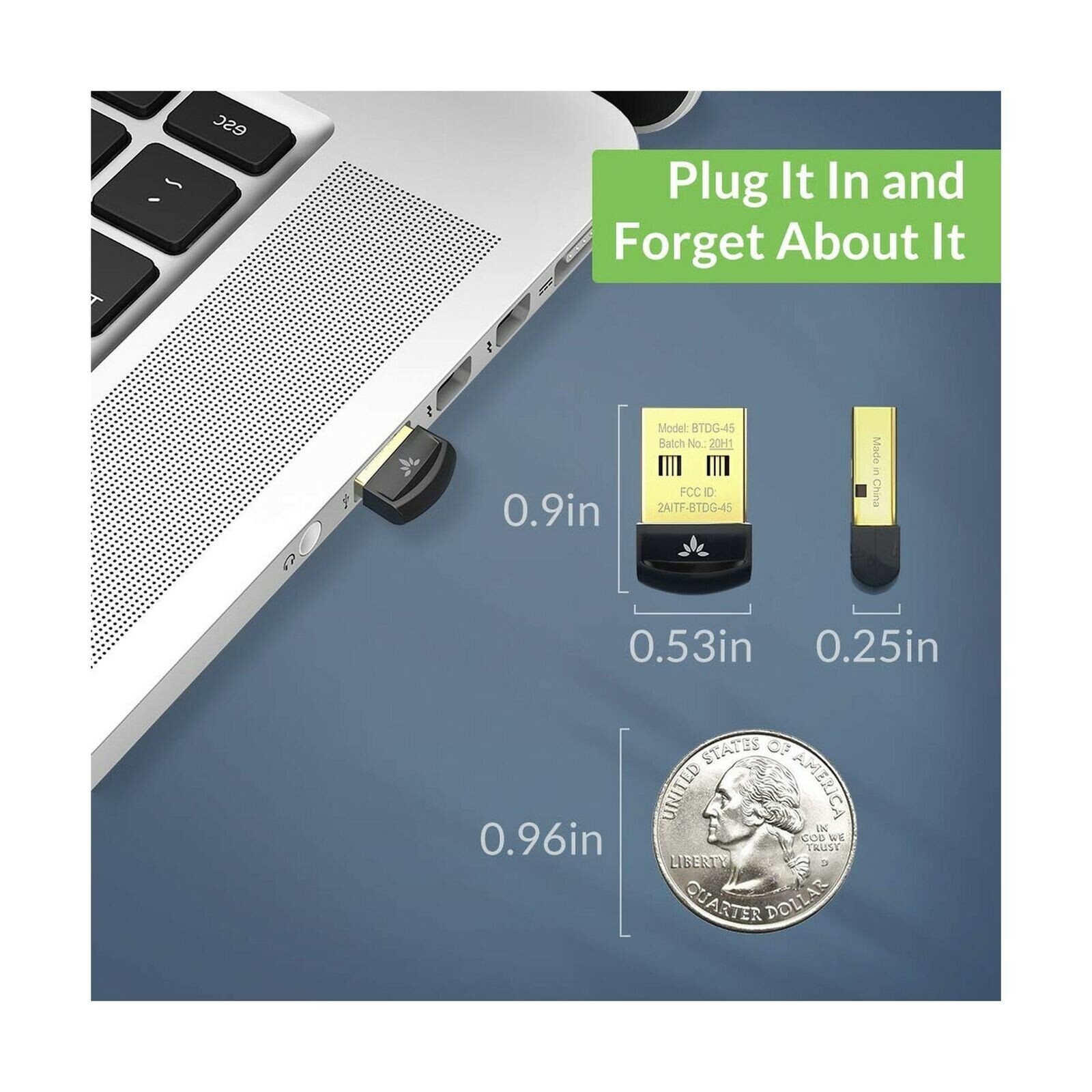 Avantree Dg45 Bluetooth 5.0 USB Dongle Bluetooth Adapter for PC ...