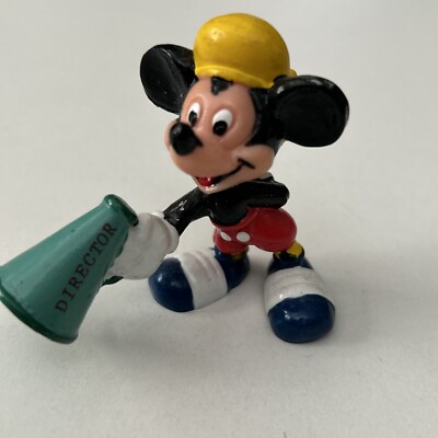 Vintage Mickey Mouse Director Megaphone PVC Mini Figure Disney Cake ...