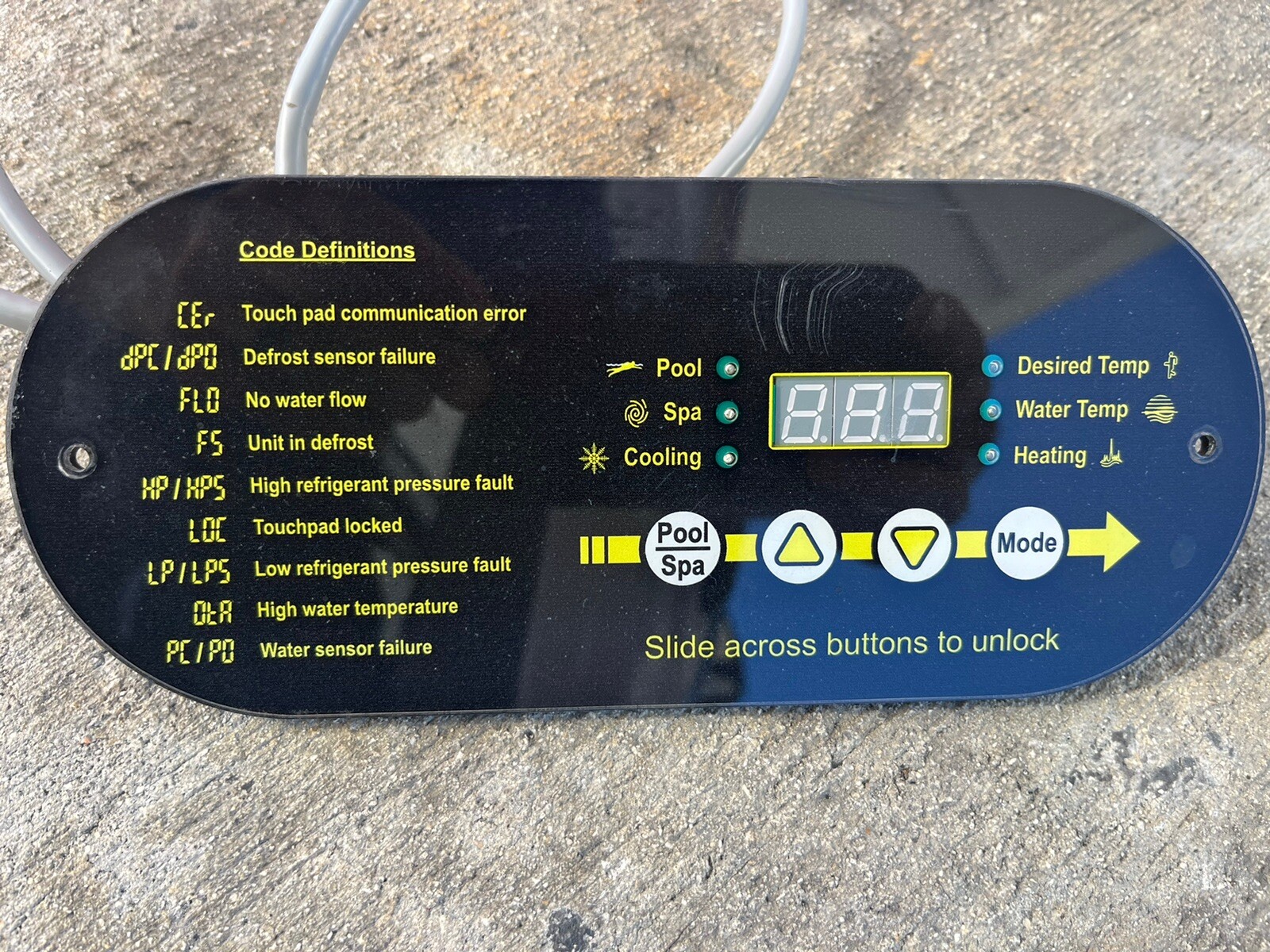 AquaCal ECS0276 Display Control Panel Heat Pump for sale online | eBay