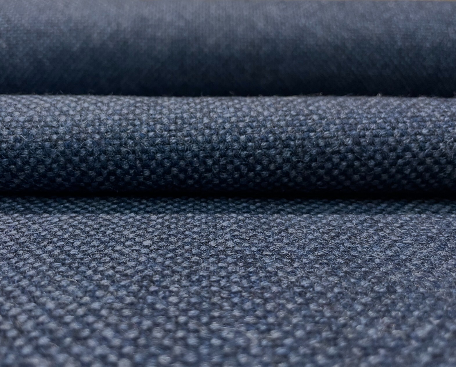 1.75 yd Maharam Firma Sealift Blue Wool Upholstery Fabric - Sim to ...