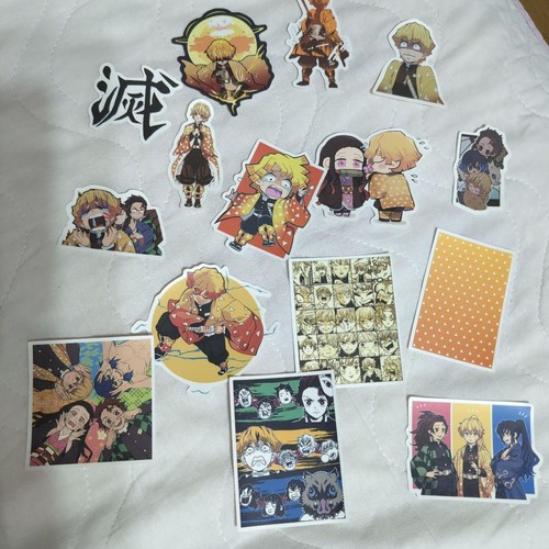 Demon Slayer Kimetsu no Yaiba Agatsuma Zenitsu Sticker Set 15pcs ...