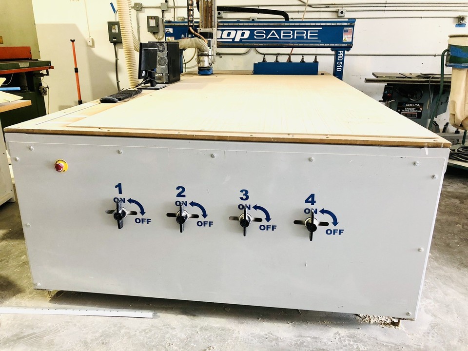 Shop Sabre Pro 510 5' x 10' Professional CNC Router Table Used | eBay