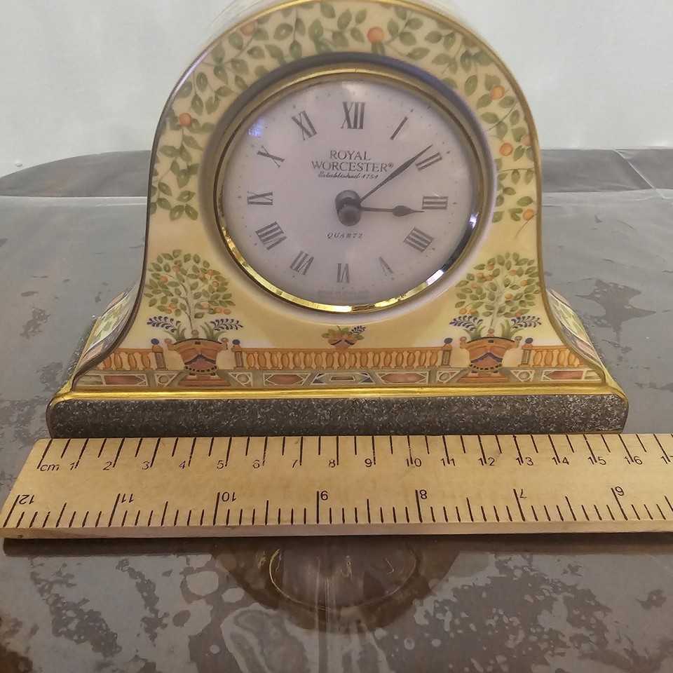 Royal Worcester 'Versailles' boudoir quartz clock | eBay UK