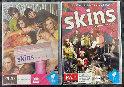 2x SKINS - Season/Series 1 (3x DVD) + Series 5 (3x DVD) SBS TV Show NEW ...