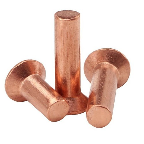 M2M2.5~M8 Copper percussion countersunk rivet Flat head solid rivets | eBay