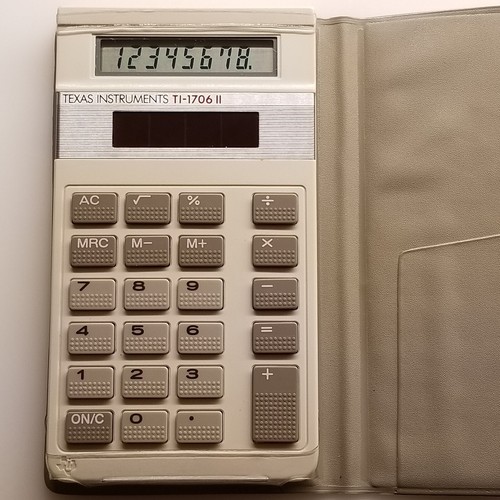 Vintage 1985 Texas Instruments TI-1706 II Calculator Solar Powered | eBay