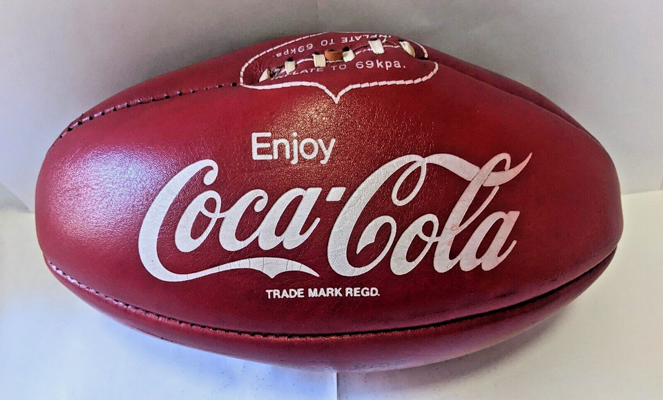 Rare T.W Sherrin Coca-Cola Football Red Size 5 Leather AFL | eBay Australia