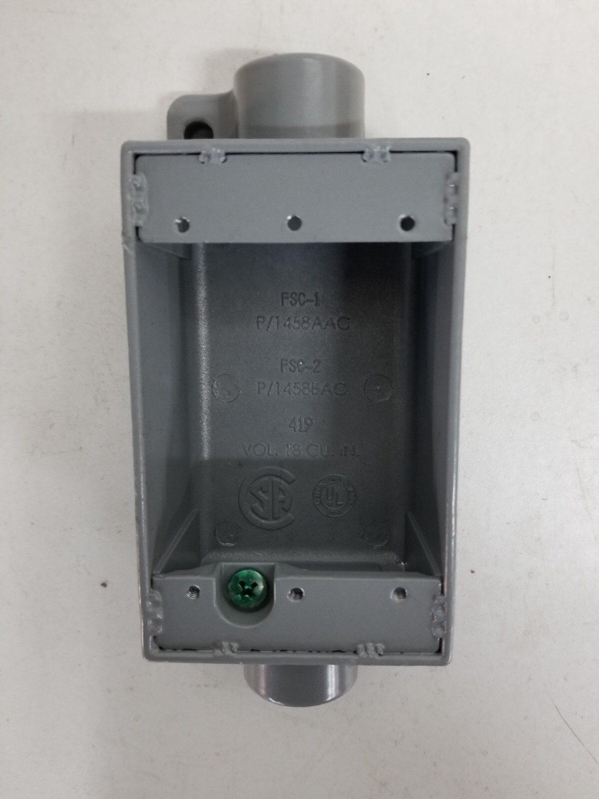 Hubbel-Killark FSC-1 Feed Thru Shallow Flush Switch Box 1/2" Box of 5 ...