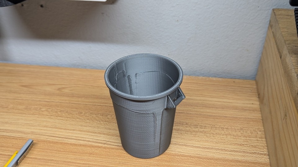 Mini Trash Can Pen Cup Brute Style Desk Toy (1/10 Scale) | eBay