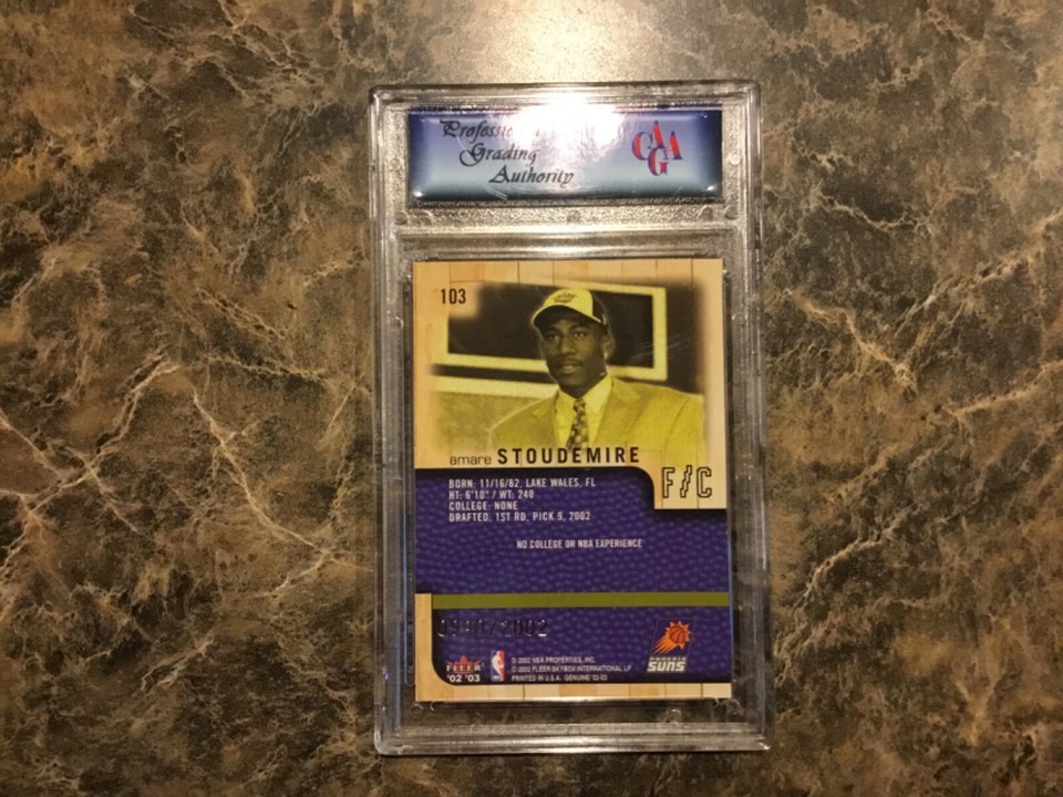 2002 Amare Stoudemire ROOKIE Gem 10! #990/2002 RC Phoenix Suns | eBay