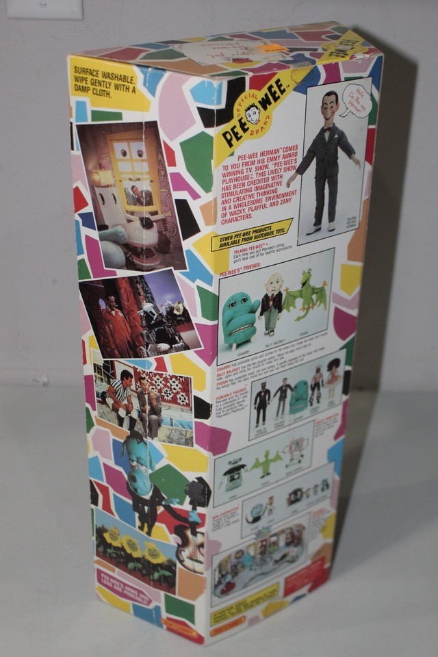 PEE WEE HERMAN Doll Non-Talking New In Box 1987 Ultra Rare Matchbox ...