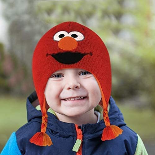 Sesame Street Elmo Character Hat and 3 Pair Mittens Cold Weather Set ...