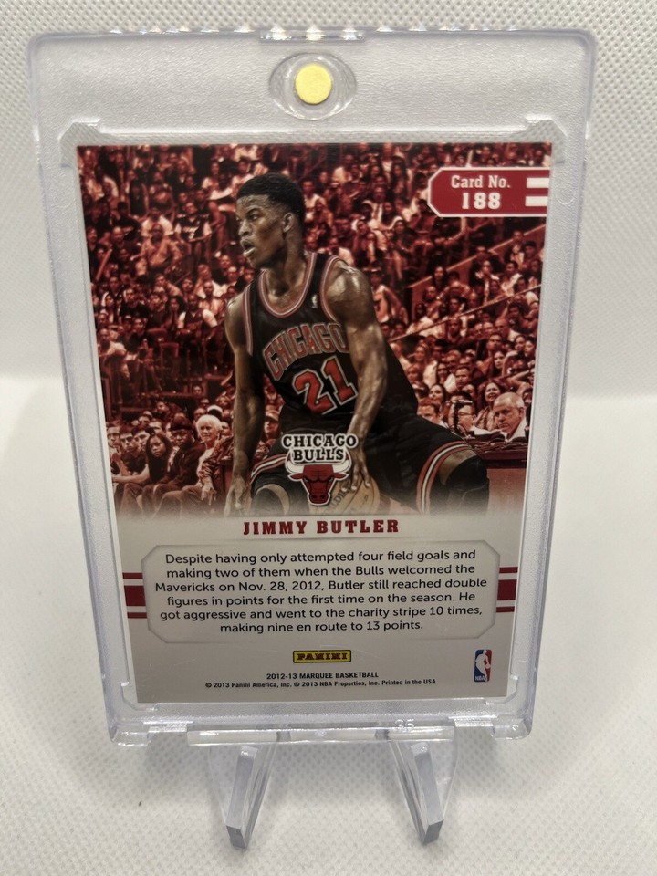 Jimmy Butler ROOKIE RC 2012-13 Panini Marquee Basketball Bulls Heat ...