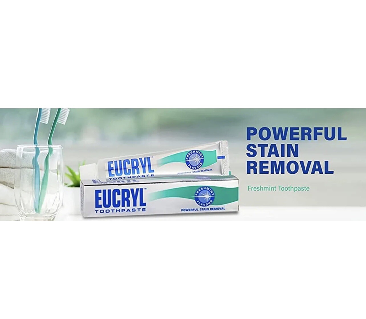 Eucryl Toothpaste Freshmint Flavour Powerful Stain Removal 50ml - Pack ...