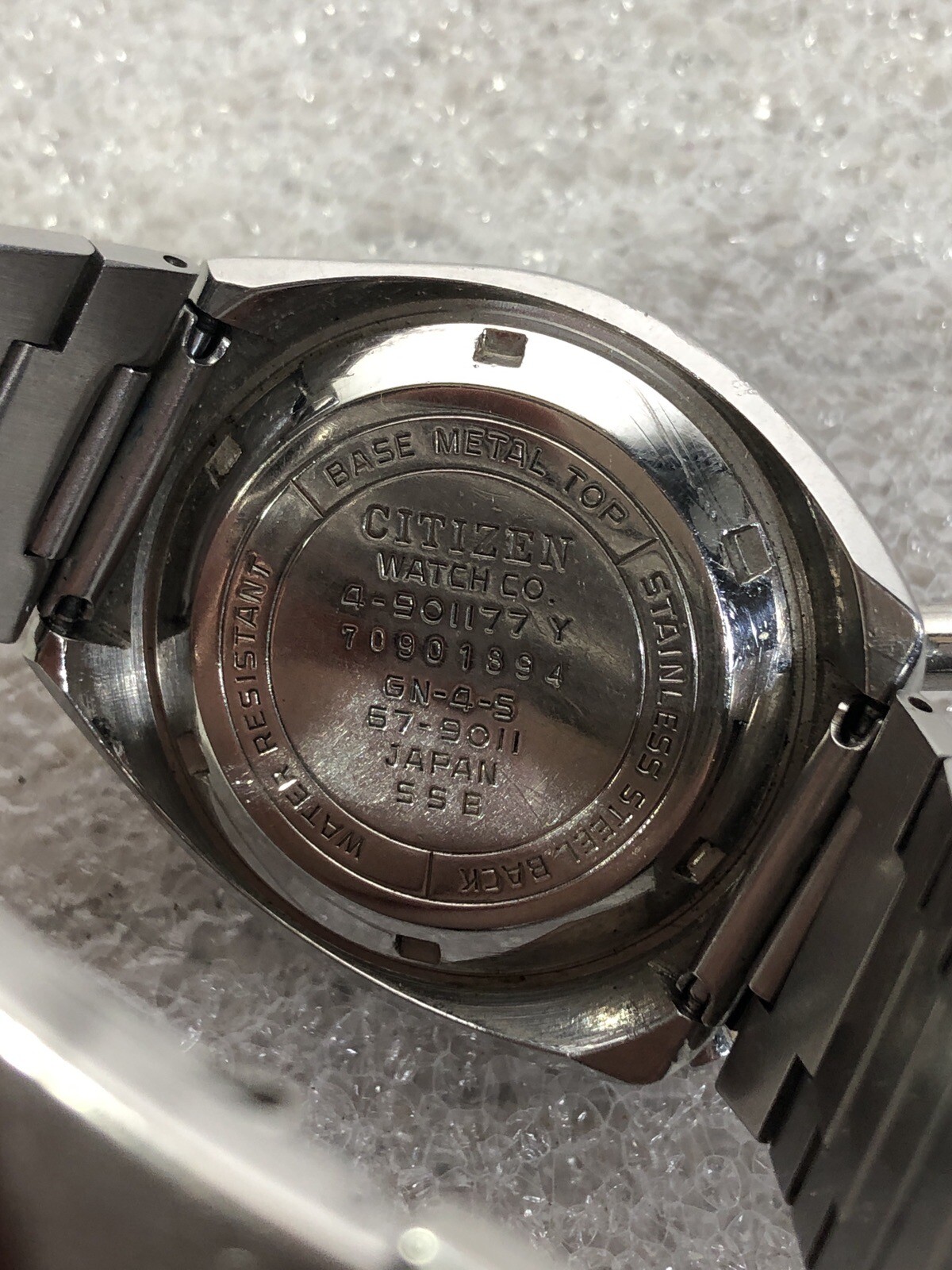 CITIZEN bull-head Panda Chronograph 67-9011 Watch *FOR PARTS - La Paz ...