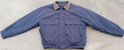 Member's Only Vtg Mens Black Removable Lining Suede Collar Bomber ...