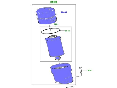 GENUINE LAND ROVER ENGINE OIL FILTER HOUSING RANGE ROVER LR4 SPORT ...