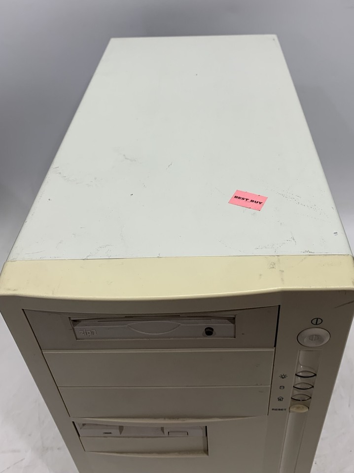 Vintage Power Computer PC Beige ATX Computer Case w/ Zip and Floppy ...
