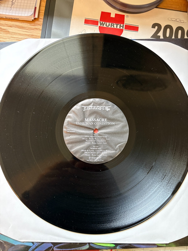 Vinyl LP : MASSACRE - INHUMAN CONDITION - EARACHE 1992 - TOP ZUSTAND | eBay